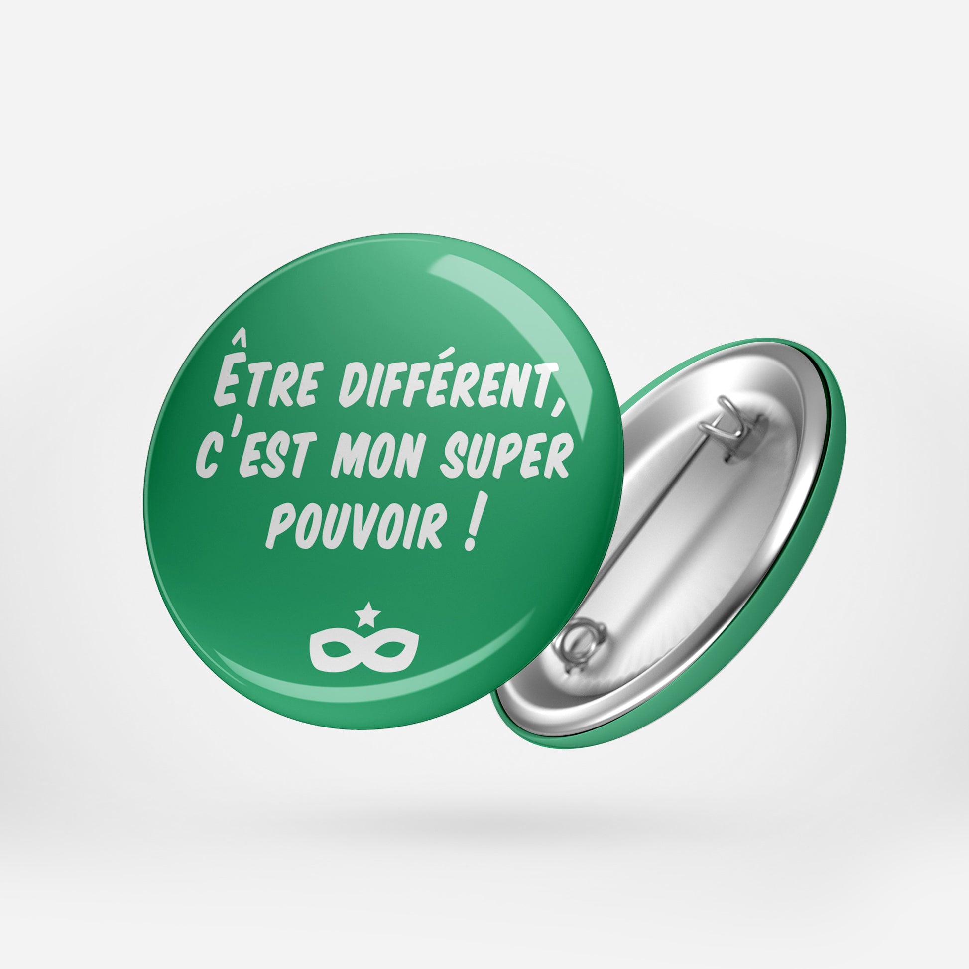 Badge ÊTRE DIFFÉRENT C'EST MON SUPER POUVOIR ! - Ø 45mm – Super Spectre